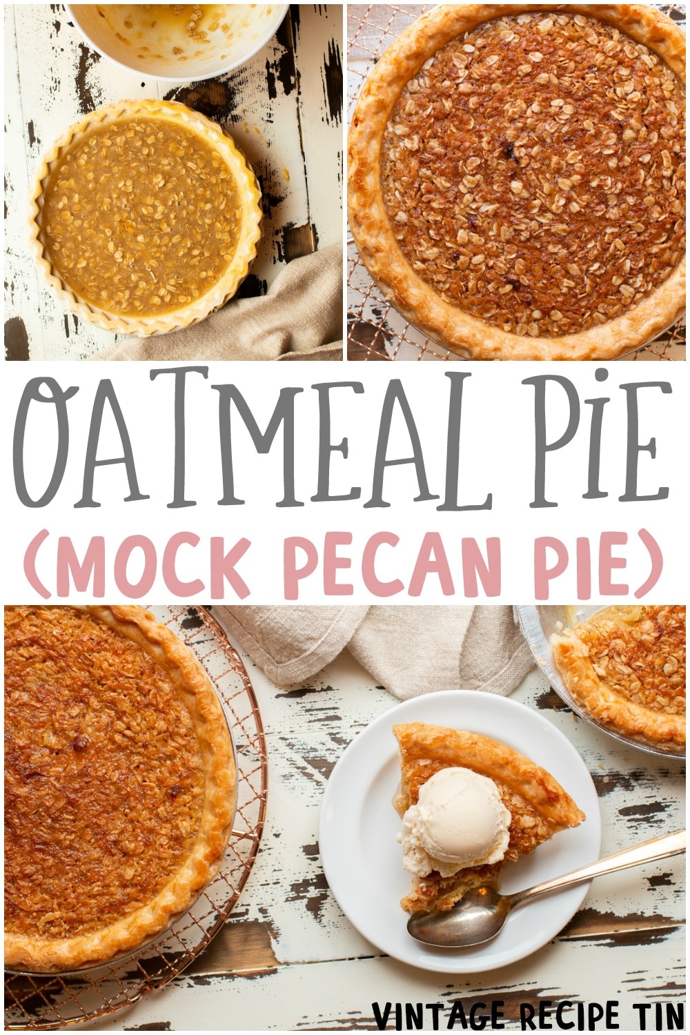 Oatmeal Pie {Mock Pecan Pie} - Retro Potluck