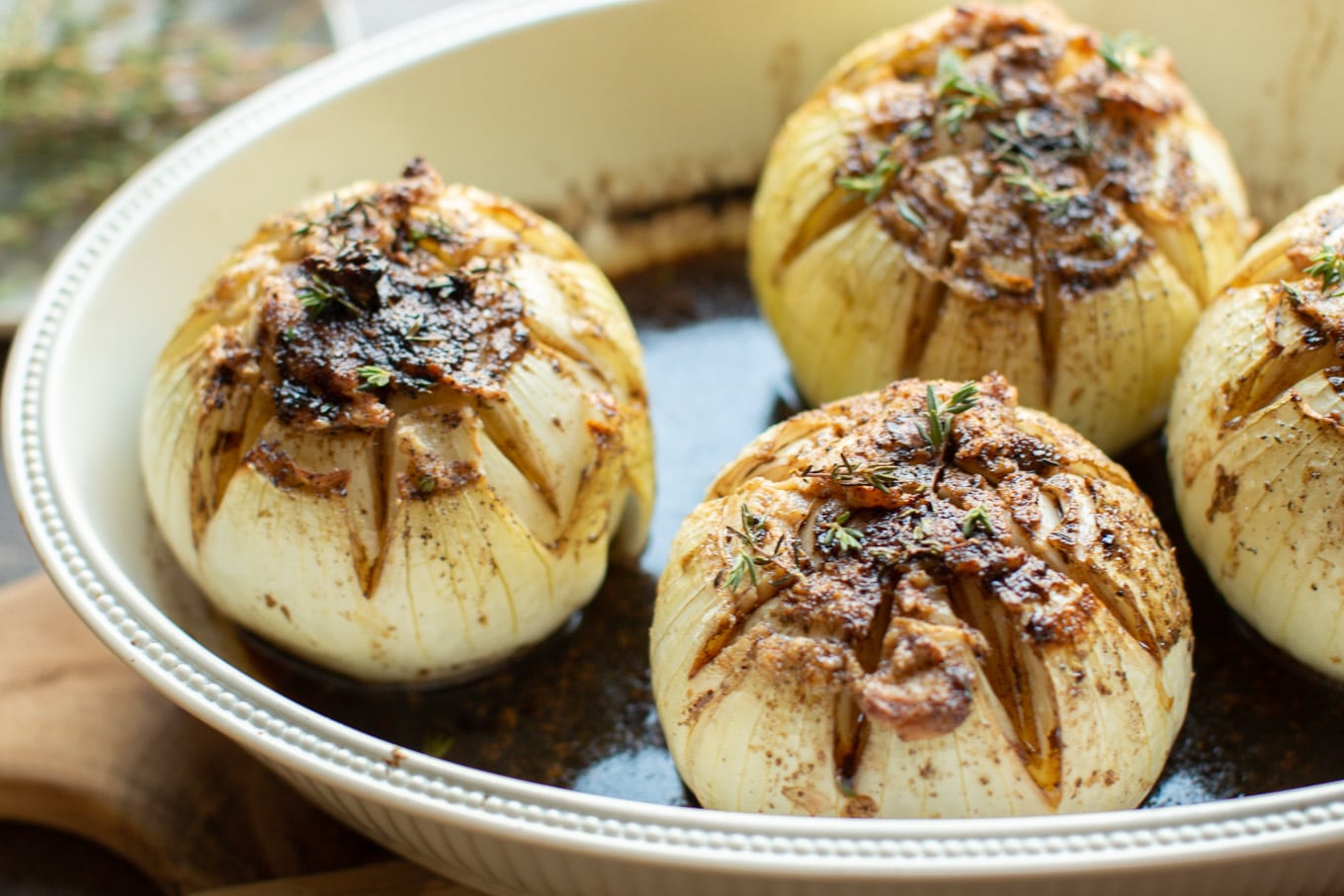 Baked Onions - Retro Potluck