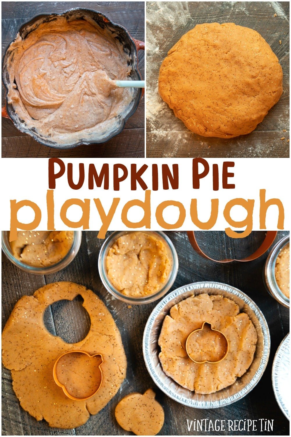 Pumpkin Pie Playdough - Retro Potluck