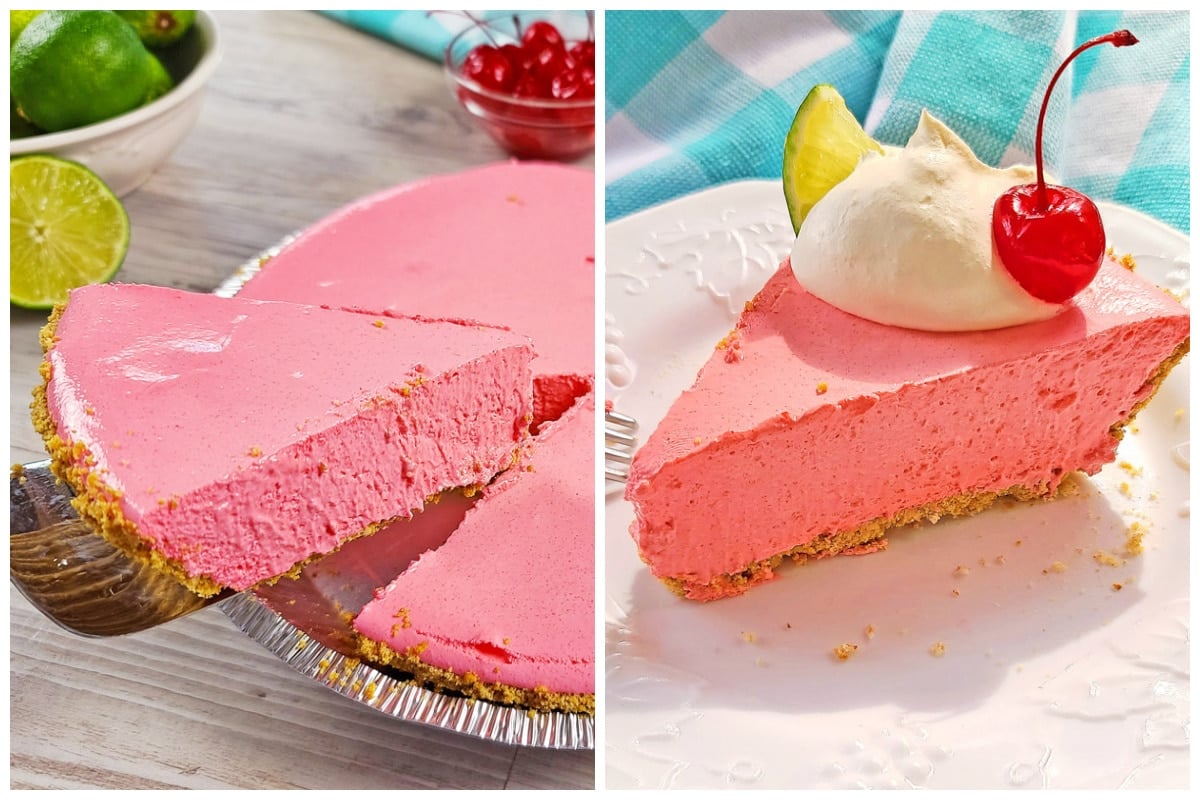 Cherry Limeade Pie - Retro Potluck