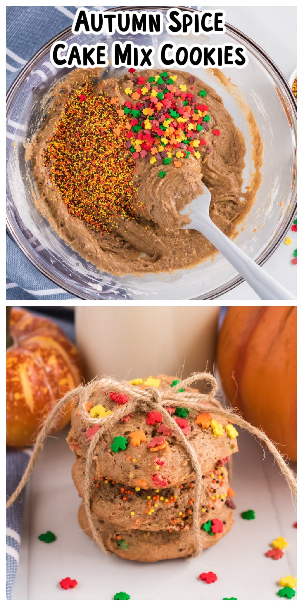 Autumn Spice Cake Mix Cookies - Retro Potluck