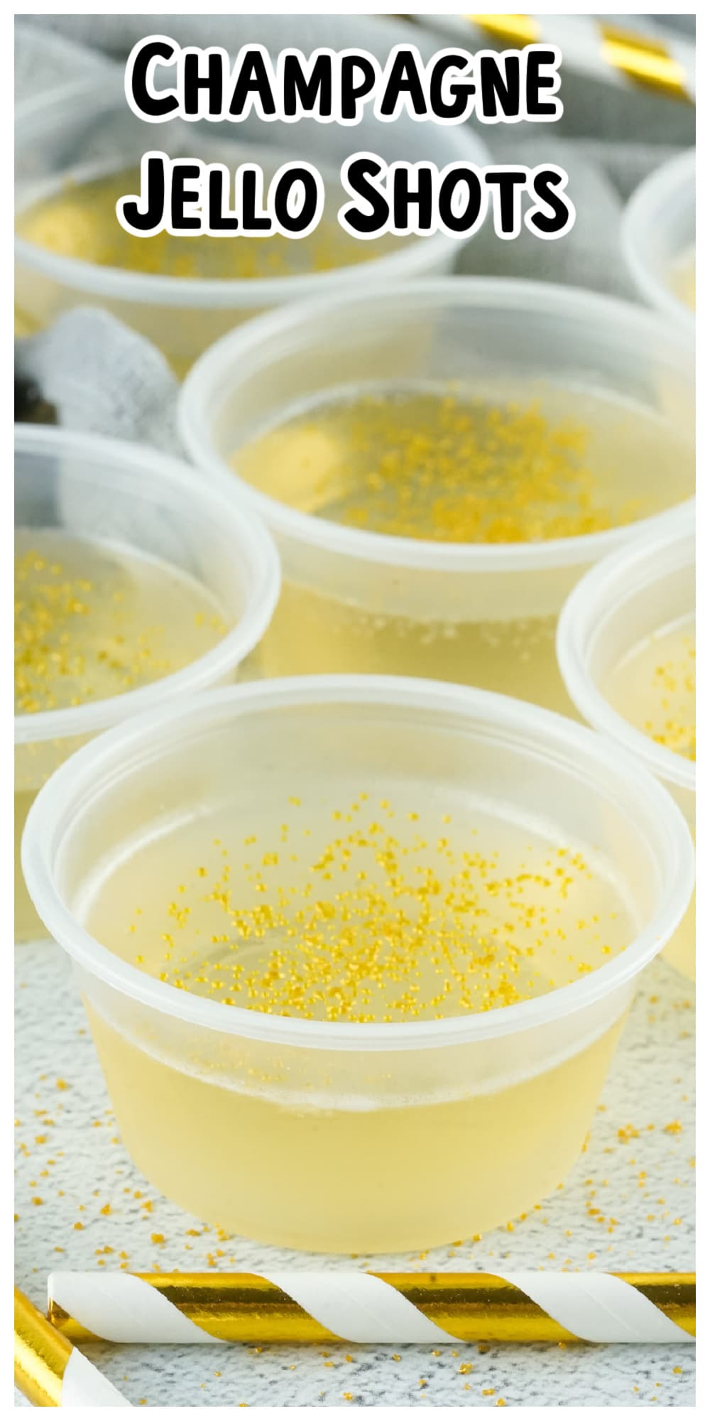 Champagne Jello Shots - Retro Potluck